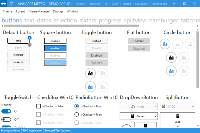 【WPF】MahApps.Metroの使い方（デザインをかっこよくする）