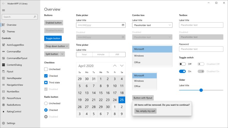 【WPF】ModernWpfUIでモダンなスタイルを適用する
